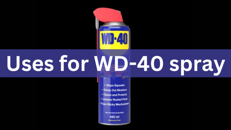 Uses for WD-40 spray - True Tyres All About Tyre and Car Safety and ...